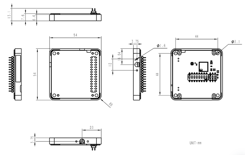 M003-V2 GPS Module v2.0 with External Antenna - M5Stack | Mouser
